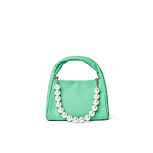 Small Goatskin Top Handle Clutch Handbags (4-Green)