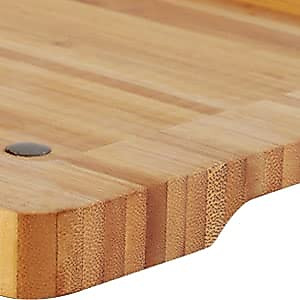 Artestia cheese board and cutlery,Bamboo Platter, Stainless Steel Tray, Serving Tray Wooden Cheese Board Set, Chacutery Accessories Board for Family Garthering Parties(without Stone)