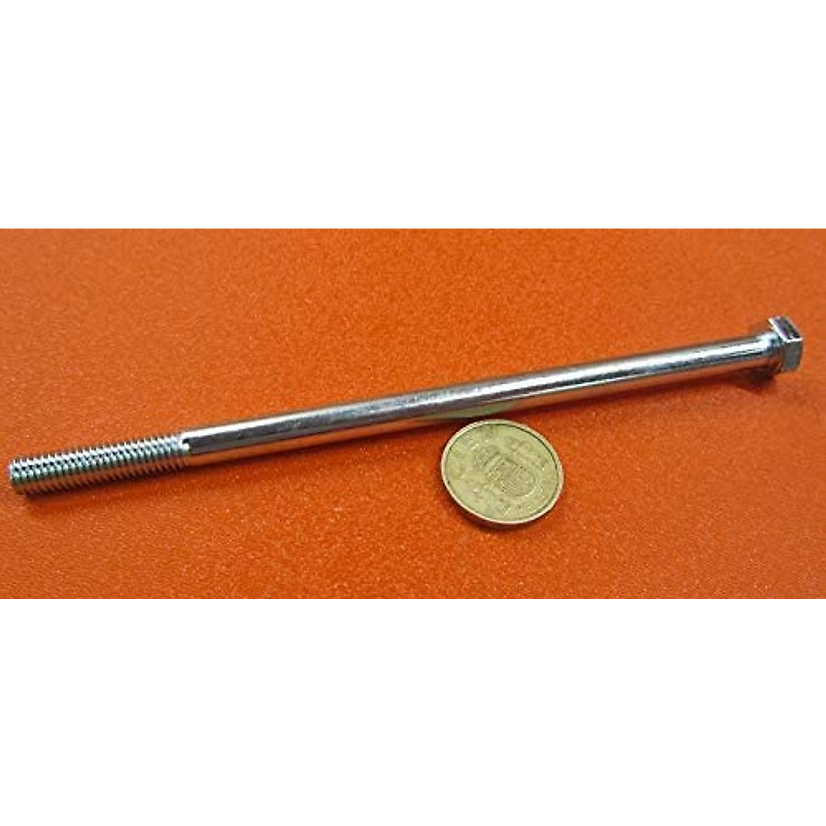 8.8 Zinc Steel Bolts PT M8 x 1.25 mm x 160 mm Long 10 pcs