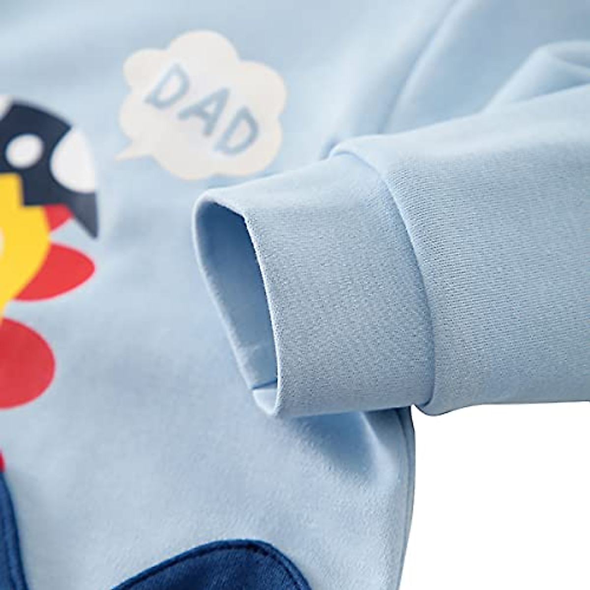 Newborn Infant Unisex Baby Boy Girl Dinosaurs Romper Bodysuit 2 Piece Jumpsuit Outfits Clothes Blue/Orange