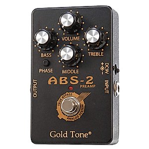 Gold Tone ABS-D Banjo-Resonator Guitar Mic (Dynamic) - Gooseneck Microphone with Adjustable Bracket - Includes Pre-amp