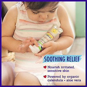 California Baby Calendula Cream (Unscented) | Soothing Baby Face Cream | 100% Plant-Based | Organic Calendula + Aloe Vera | Unscented Lotion For Sensitive Skin | Allergy Friendly | 1.8 oz / 51g