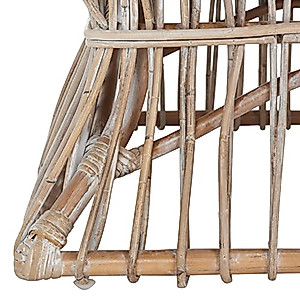 Safavieh Home Collection Gensho Rattan Coffee Table, White/Grey Wash