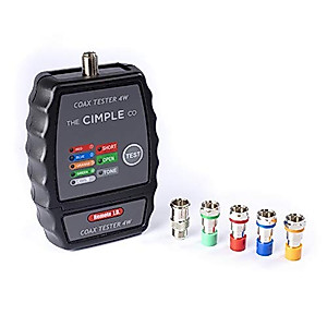 4 Port Coax Cable Mapper, Tester, Tracer, and Toner - Commercial Grade Coaxial Wire Continuity Checker