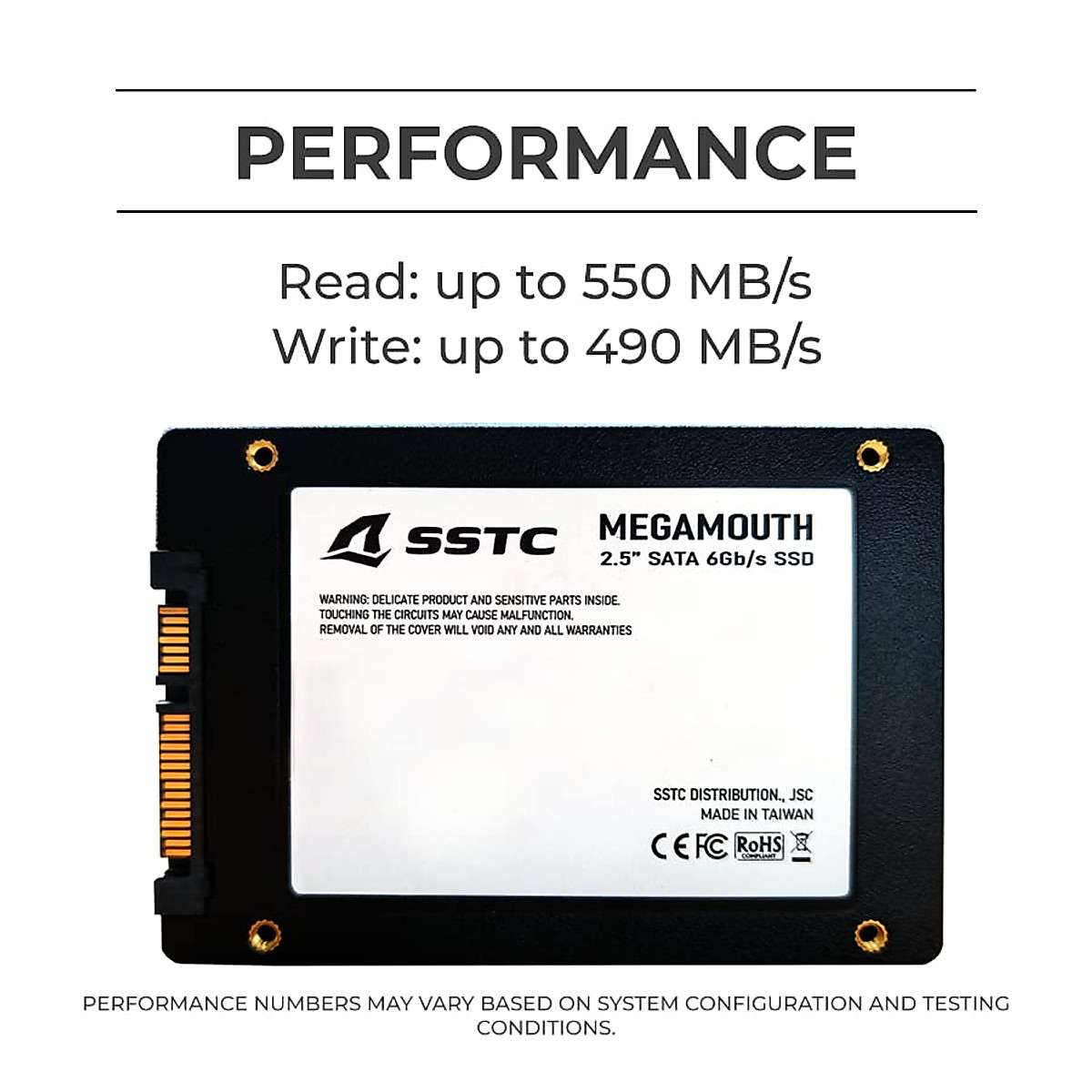 SSTC Megamouth 240GB Sata3 2.5 Internal SSD (SSTC-MM240-25)