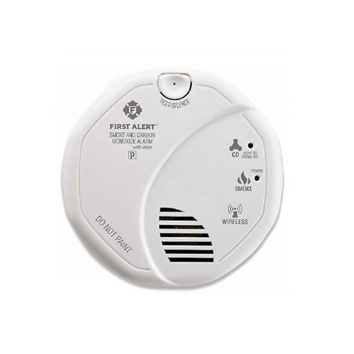 First Alert Powered Alarm SCO5CN Combination Smoke and Carbon Monoxide Detector, Battery Operated, 1 Pack, White