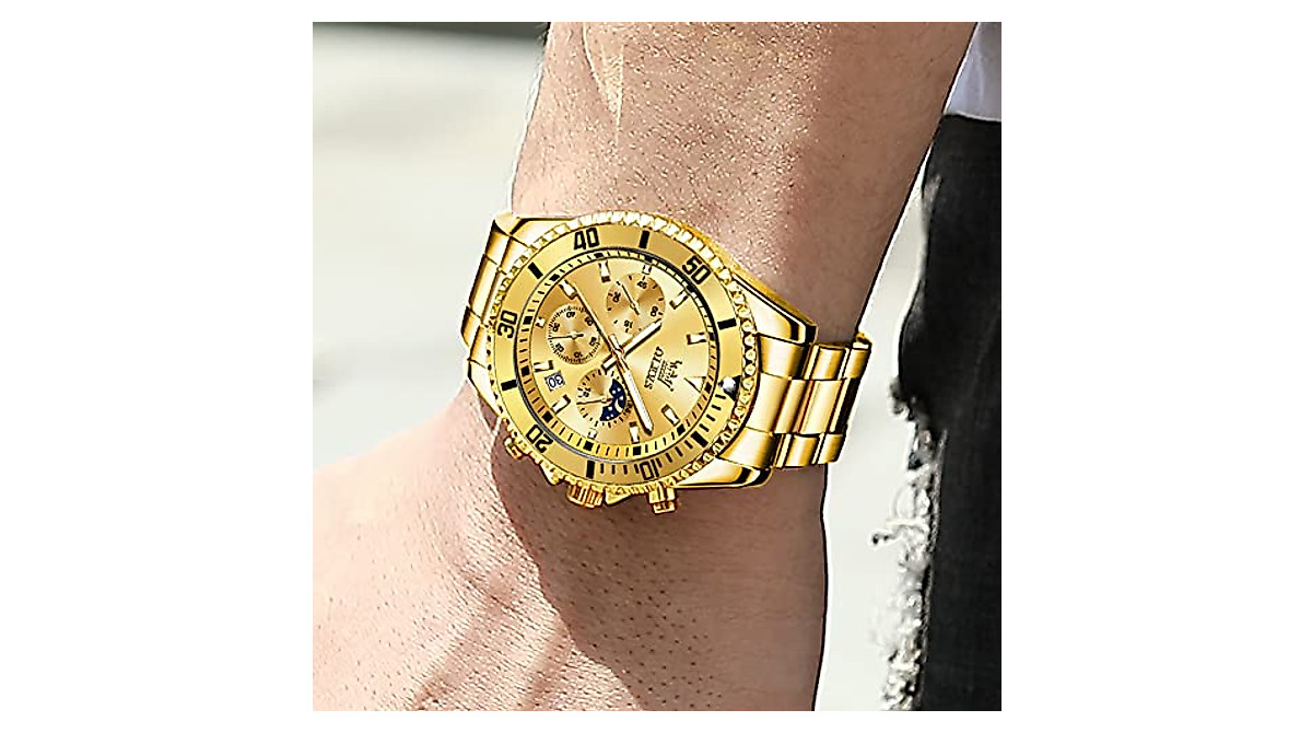 OLEVS Classic Gold Watch for Men - Luxury & Waterproof