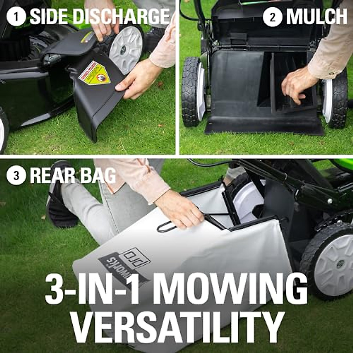 Greenworks Pro 21-Inch 80V Self-Propelled Cordless Lawn Mower, 5Ah Battery Included MO80L510 , Black, Green