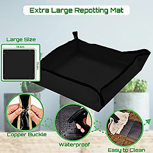 Succulent Tool Kit,54 Pcs Mini Garden Tools,Bonsai Tree Kit Plant Accessories Indoor Gardening Hand Tools with Repotting Mat, Succulent Kit for Plant Care,Gardening Gifts for Men & Women