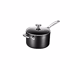 Le Creuset Toughened Nonstick PRO Saucepan With Glass Lid, 4 qt.