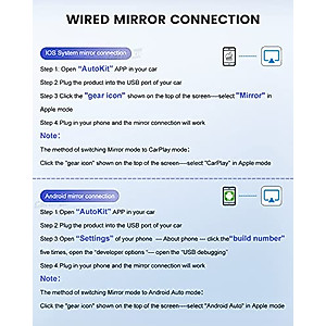 2023 CarlinKit Wireless CarPlay & Wireless Android Auto for Car with Android Head Unit System 4.4.0+,Built-in APK App,Online Upgrade.