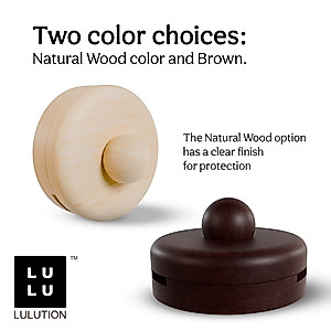 LULUTION Tapestry Wall Hangers Clips 4 Pack - Quilt Hanger for Wall for Display, Quilt Rack - Rug Hangers for Walls, Round Clamps for Blankets and Other Textile (Brown)