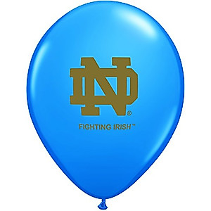 Pioneer Balloon Company 10 Count University of Notre Dame Latex Balloon, 11", Multicolor
