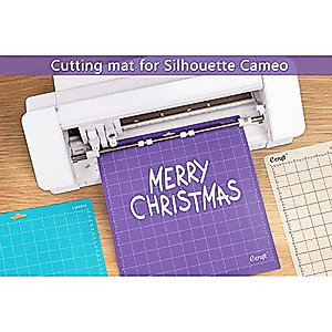 Ecraft Cutting Mat for Silhouette Cameo 3/2/1: 12X12inch Include one StrongGrip&Three StandardGrip&One LightGrip Cutting Mat Perfect for Silhouette Cameo Replacement for Crafts、Sewing and All Arts