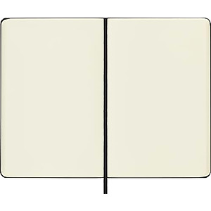 Moleskine Classic Notebook, Hard Cover, Medium (4.5" x 7") Plain/Blank, Black, 208 Pages