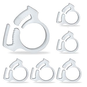 HENMI® 6 PCS Sweep Hose Attachment Clamp Clasp Replacement Pool Hose Clamps,Compatible with Polaris Pool Cleaners 180 280 360 380 480 for Polaris Tail Clamp B15 B-15