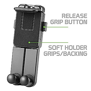 Cellet Universal 360 Adjustable Cup Holder Tablet Automobile Mount Cradle Compatible to Apple IPad Pro 12.9 IPad 9.7-inch Air 2019 IPad Mini 4 Samsung Galaxy Tab S4 S5e Surface Go Pro 6(PHC670M) 13in