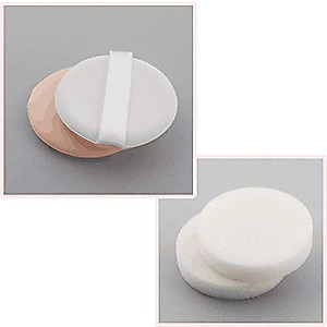 DNHCLL White Empty Luxurious Portable Air Cushion Puff Box BB Cream Container Dressing Case Powder Box with Air Cushion Sponge Powder Puff and Mirror(15ml,0.5oz)