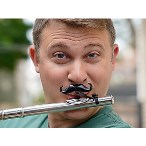 Flute-stache - The Original Clip-on mustache for Flute by Brasstache