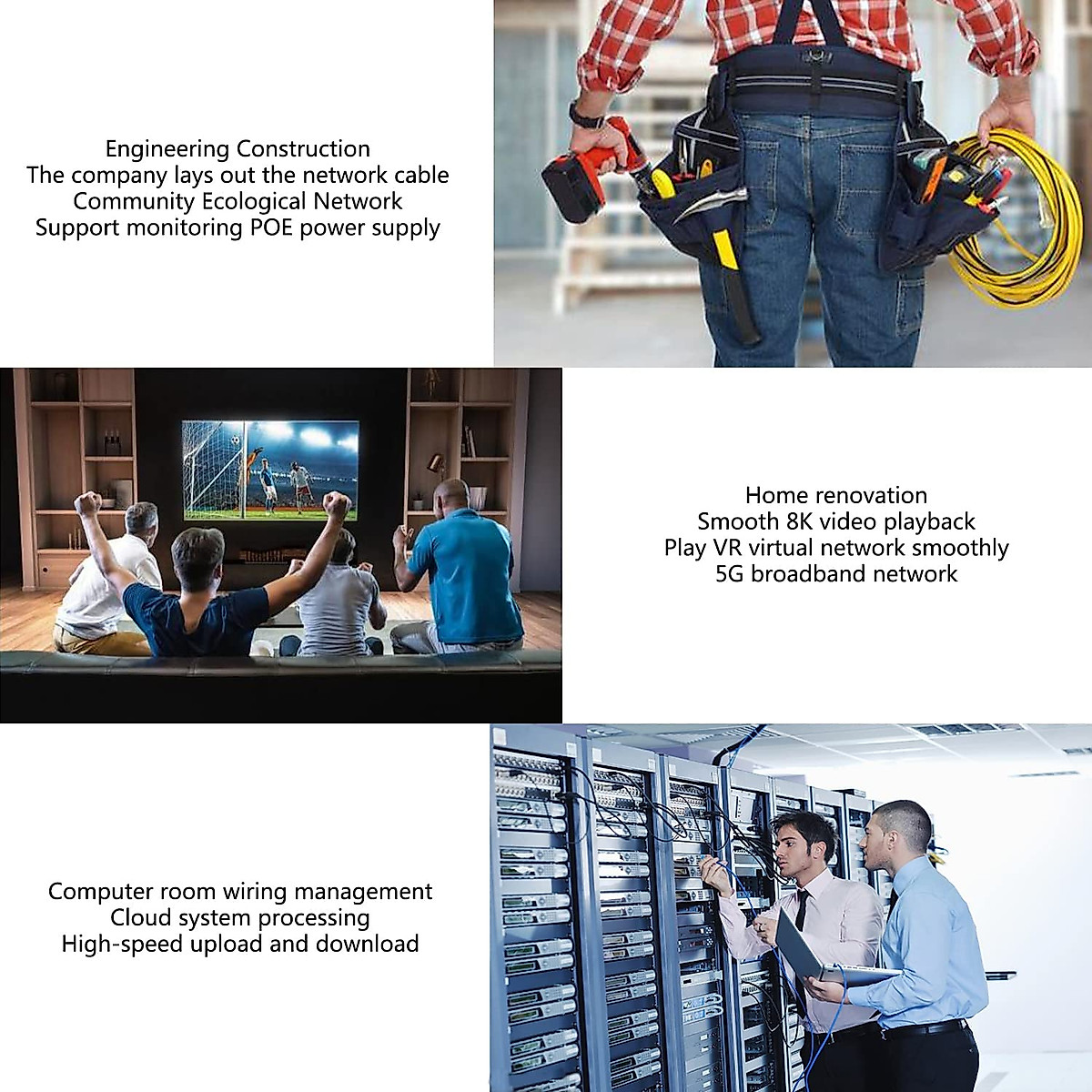 SHUXAG® RJ45 connectors, CAT6/CAT5e Connectors, 50 Sets of Ethernet CAT5e Cable Connectors, RJ45 Modular Plugs with 50 Sets of Strain Relief Boots, UTP Network Plug for Solid or Standard Cable