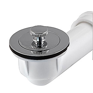 Everbilt Twist and Close 1-1/2 in. White Poly Pipe Bath Waste and Overflow Drain