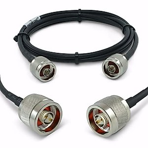 Proxicast 6 ft N Male to N Male Premium 195 Series Low-Loss Coaxial Cable (50 Ohm) for 4G LTE, 5G Modems/Routers, Ham, ADS-B, GPS, RF Radio to Antenna or Surge Arrester Use (ANT-180-001-06)