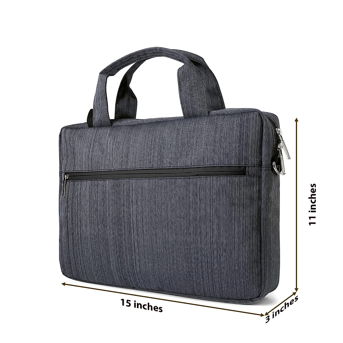 slim water resistant durable nylon smart stylish briefcase messenger shoulder bag for proart studiobook, legion y540, msi raider, gram 16