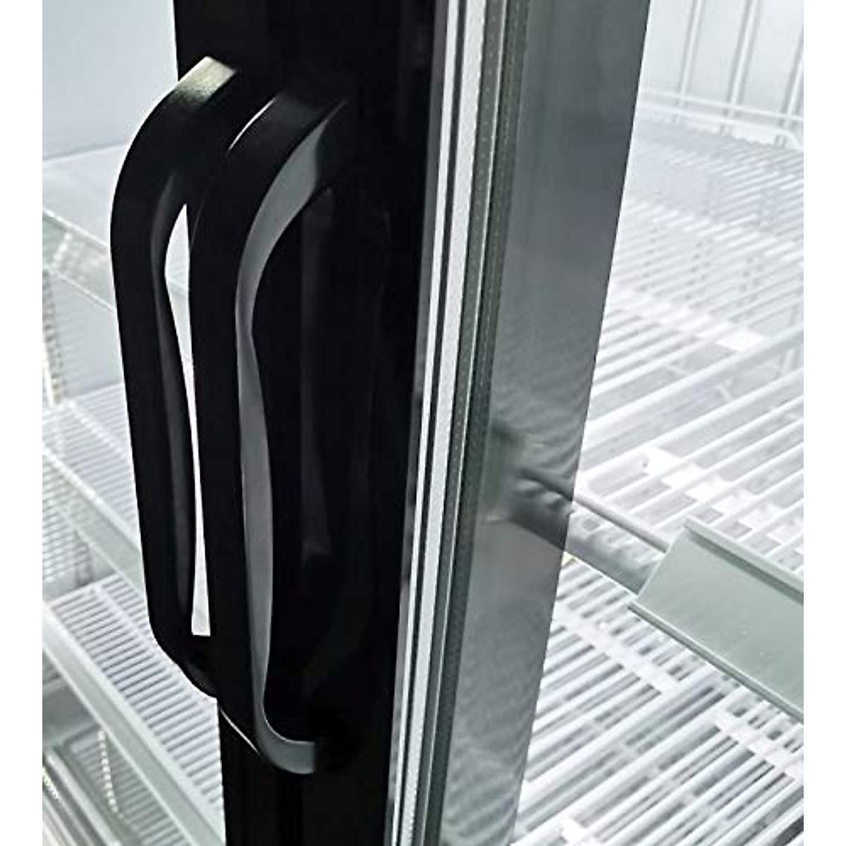 Vortex Refrigeration Commercial Grade Merchandiser Freezer | 3 Self-Closing Doors | Fog Resistant Glass | 69 Cu. Ft. | 12 Adjustable Shelves | For Restaurants | 78.2” x 29.9” x 78.7" | Black