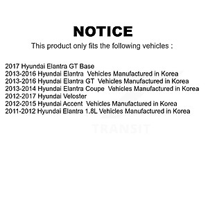 Front Suspension Ball Joints Pair For Hyundai Elantra Accent Veloster GT Coupe KTR-101166