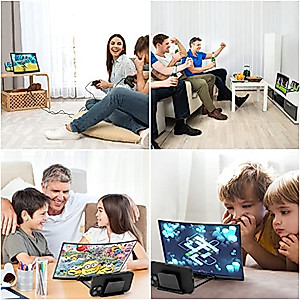 Easter Gifts Phone Screen Magnifier 12" HD Magnifier Screen Enlarger Projector Foldable Phone Stand Holder with Screen Amplifier for Gaming Browsing TikTok Videos Movies