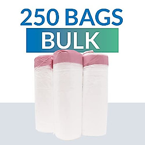Reli. Tall Kitchen Drawstring Trash Bags 13 Gallon | 250 Count Bulk | Kitchen Garbage Bags | White | 13 Gallon - 16 Gallon Capacity