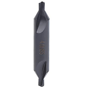 HSS Center Drill Set, 5 Piece Center Drill Countersink Lathe Bit Mill Tooling Set, 4mm, AType