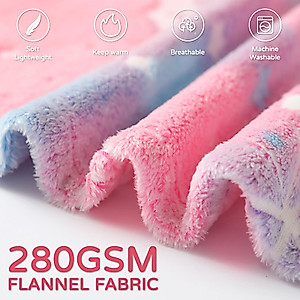 Anowpo Glow in The Dark Blanket Unicorns Gifts for Girls,Soft Blanket for 3 4 5 6 7 8 9 10 Year Old Girl Girls, Toddler Girls Toys Age 6-8,Mothers Day Birthday Gifts Christmas,50"x60"