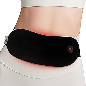 Portable Heating Pad Cordless Period Heating Pad for Cramps Menstrual Heat pad Electric Rechargeable Battery Included