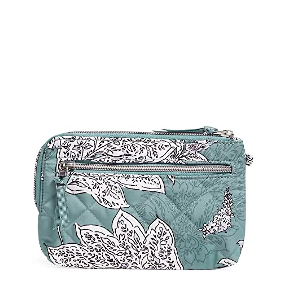 Vera Bradley Women's Performance Twill Wristlet With RFID Protection, Tiger Lily Blue Oar, One Size