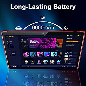 DUODUOGO Android Tablet 10 inch, Newest 5G Dual WiFi Tablet Computer with 4GB RAM + 64GB ROM + 128GB Expand Storage, Quad-Core, HD IPS Display, Daul Camera, 6000mAh Battery, Bluetooth, GPS (DGO-S5E)