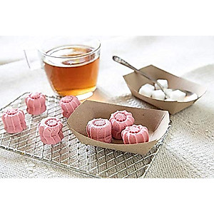 PaperMi Brown Paper Food Tray Disposable Kraft Hot Dog Tray, Paper Food Trays for Picnics, Carnivals, Camping - Food Serving Tray Holds Hot and Cold Food- USA Made (1Lb 100pc)