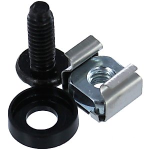 NavePoint M5 Cage Nuts and Screws for Server Shelves Cabinets - 100 Pk Rack Mount