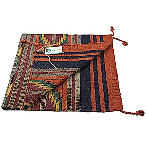 Onyx Arrow Southwest Décor Area Rug, 20 x 40 Inches, Pueblo Pattern Rust/Multi