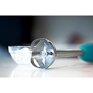 Chefman Immersion Stick Hand Blender with Stainless Steel Shaft & Blades, Powerful Ice Crushing 2-Speed Control Handheld Mixer, Purees Smoothie, Sauces & Soups, 300 Watts, Turquoise