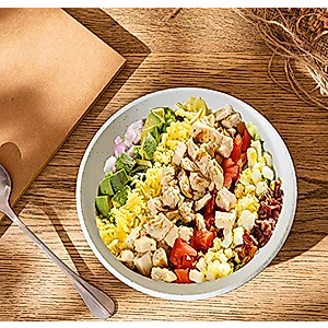 Cereal Bowls，6 Pack 24 oz Bowls Set, Food Grade Safe Durable PP Bowls for Soup, Salad, Cereal, Pasta, Yogurt, Heat and Cold Resistant, Dishwasher Safe Bowls，eco- friendly and degradable