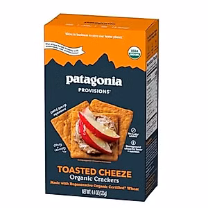 Patagonia Provisions - Toasted Cheeze - Certified Organic Crackers - Non-GMO, Plant-Based, No Added Sugar