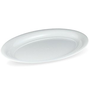 Maryland Plastics Plastic 11" x 16" | White | 1 Pc. Tray, 11'' x 16'