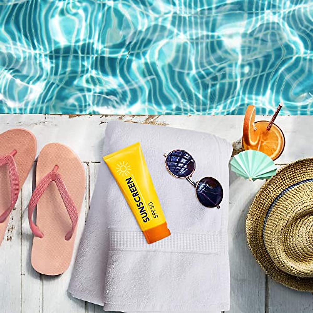 Utopia Towels Bundle Pack of 600 GSM Bath Sheet Set (2-Pack) and Banded Bath Mats (2-Pack) – 100% Ring-Spun Cotton – Highly Absorbent – Soft & Luxurious – White