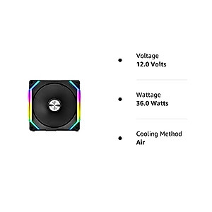 Lian Li UNI Fan SL140 RGB x1 140mm Revolutionized Daisy-Chain ARGB Fan - Black