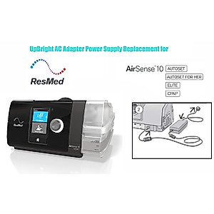 OEM 90W UL Testing Certification 24V 3.75A AC/DC Adapter Compatible with ResMed Airsense 10 Air Sense S10 AirCurve 10 Series CPAP BiPAP Machines Medistrom Pilot-24 Lite Battery Backup Power Supply