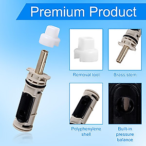 1222 Replacement Cartridge Compatible with Moen Tub Shower, Faucet Replacement Parts Shower Cartridge Replacement 1222 Cartridge Shower Accessories