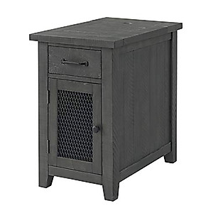 Martin Svensson Home Rustic Chairside Table, Grey