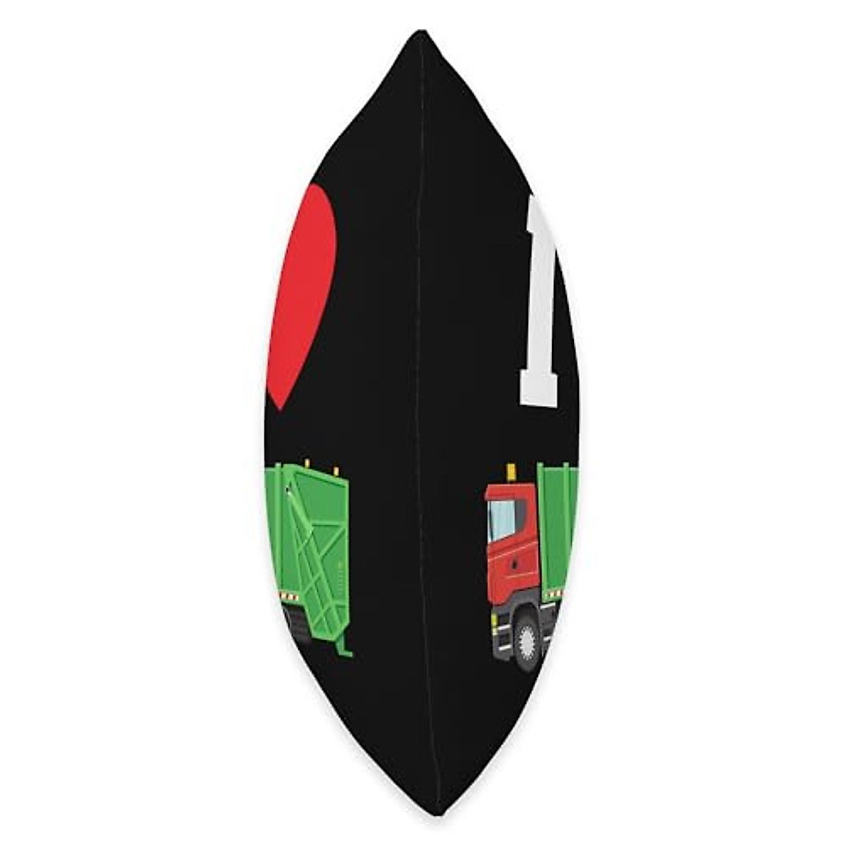 Funny Garbage Truck Waste Management I Love Trash Garbage Trucks Throw Pillow, 18x18, Multicolor