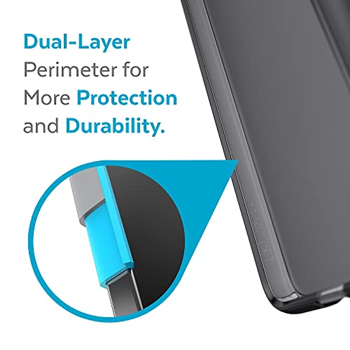 Speck Products Presidio Perfect Mist Samsung Galaxy S22 Case, Obsidian/Obsidian